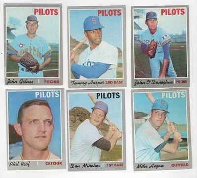 1970 TOPPS SEATTLE PILOTS - 6 CARDS - THE TEAM THAT NEVER WAS!!! | eBay