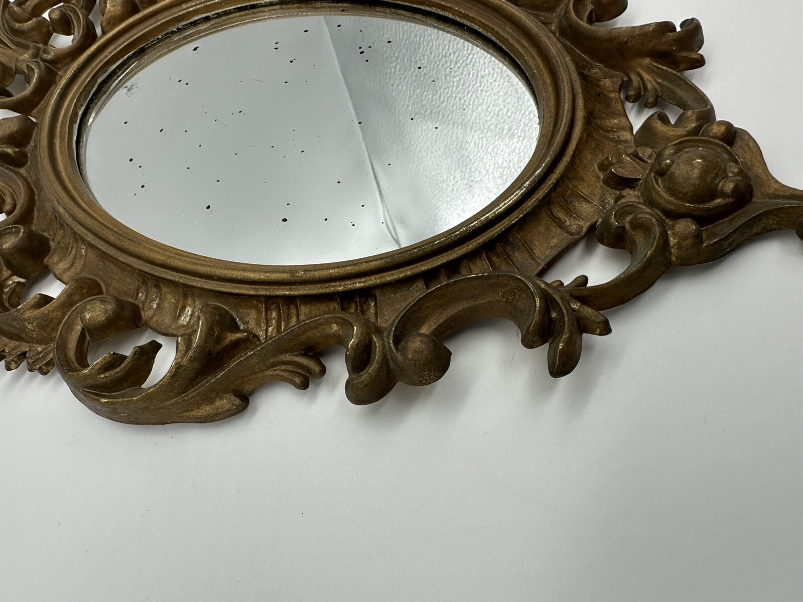 Vintage ROBERTA WOOD BAROQUE FRAME MADE IN ITALY MCM 13.5 X 8.5 Inches ...