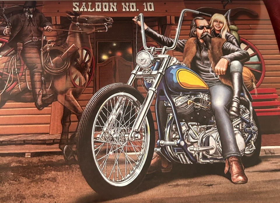 David Mann Motorcycle Art 50, SIGNED and Numbered. #1452 | eBay