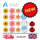 Flower Fly Trap Stickers Window Bug Catcher Insect Killer Sticky Paper ...