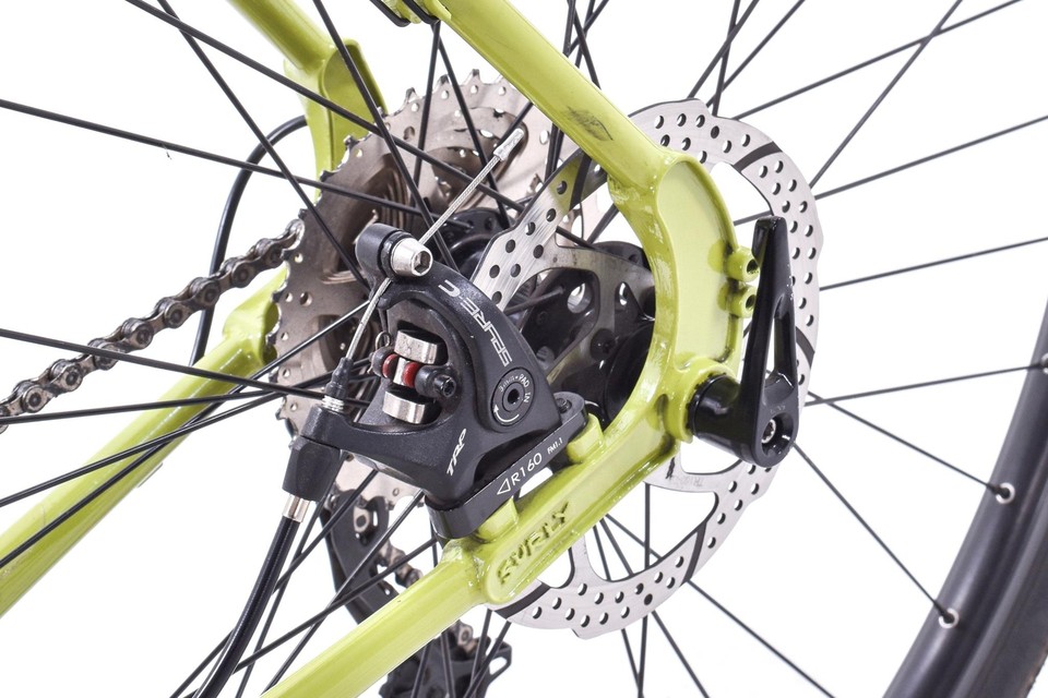 USED Surly Disc Trucker 60cm Steel Touring Bike Shimano 3x9 Speed Green ...