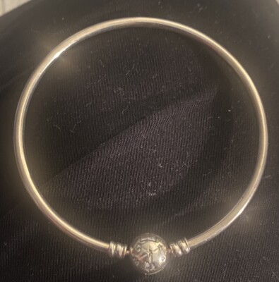 PANDORA 925 Sterling Silver Stars & Galaxy Bangle Bracelet | eBay
