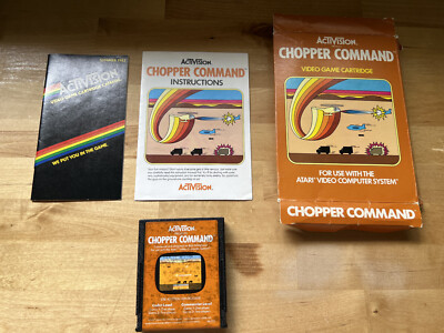 Chopper Command Atari 2600 Complete Cartridge Manual Inserts Box Tested ...