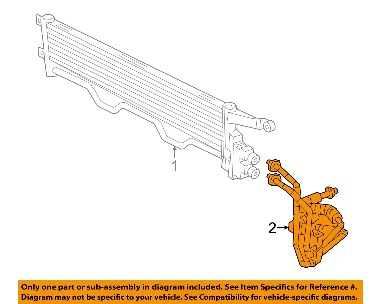2017-2025 CHRYSLER PACIFICA TRANSMISSION OIL COOLER HOSE 68217330AC OEM ...