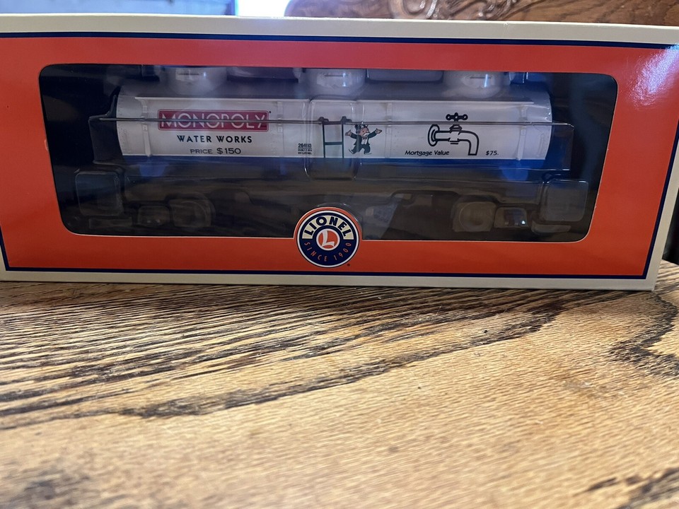 Vintage Lionel Monopoly Water Works Tank Car # 6-26493 New In Box | eBay