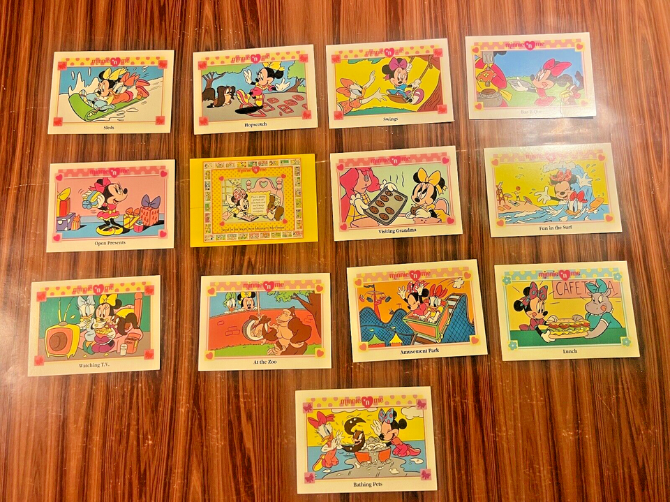 Minnie 'n Me Trading Cards The Walt Disney Company 1991 13 Card Lot 90 ...