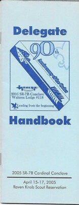 2005 Delegate Booklet Sr-7b Section Conclave North Carolina Boy Scouts ...