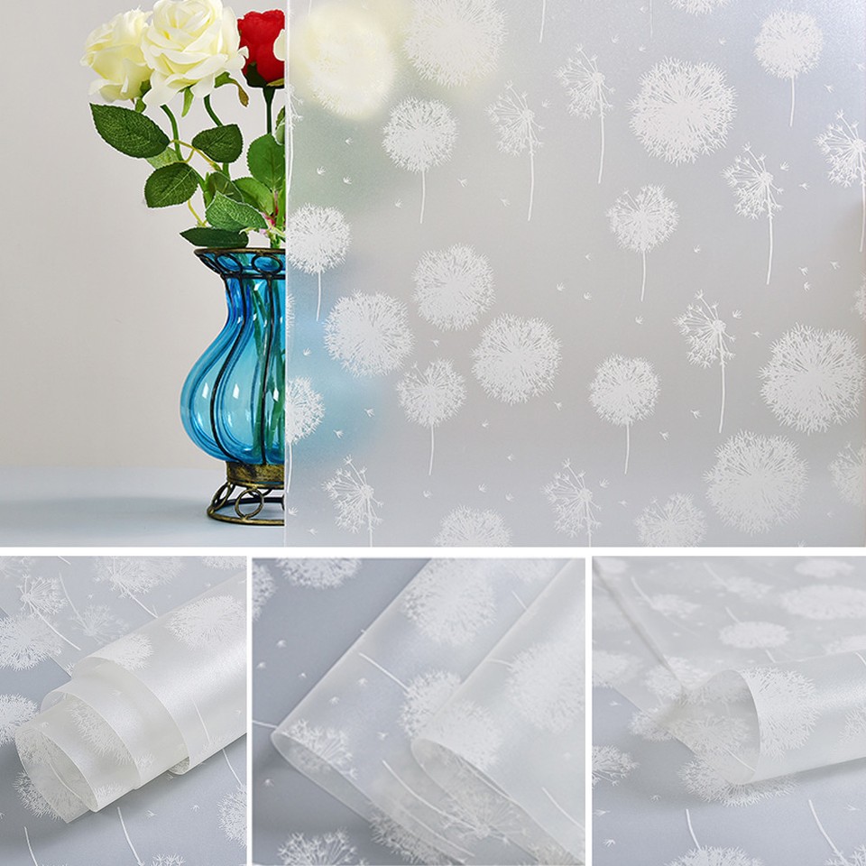 78" Privacy Frosted Window Film Glass Stickers Self Adhesive Bathroom ...