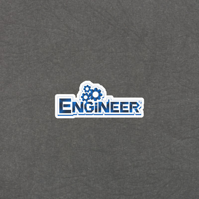 Engineer Gears Sticker - STEM Career Laptop Decal #5345 | eBay