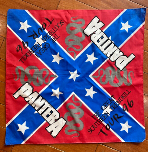 Vtg 1996 PANTERA Bandana Scarf The Great Southern Trendkill Tour ...