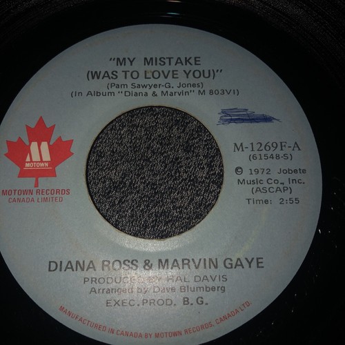 dianna ross and marvin gaye / my mistake 45rpm vinyl single | eBay