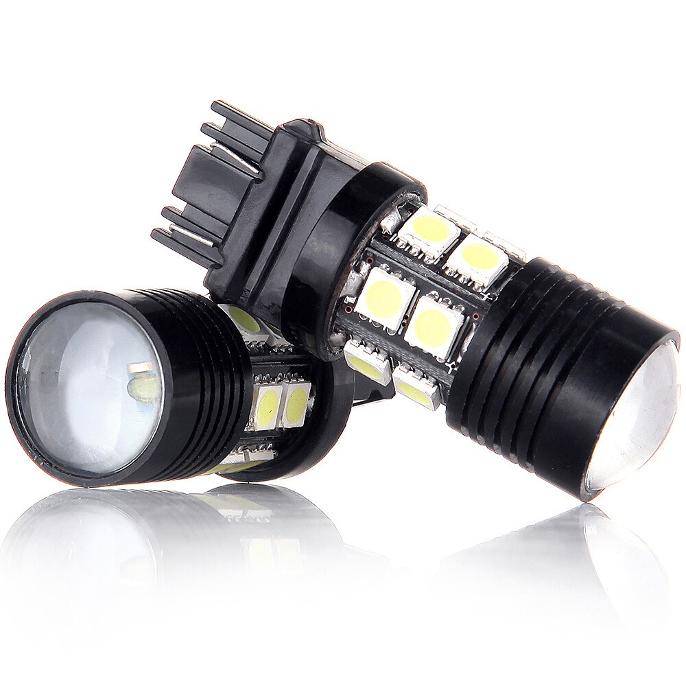 2pc 3157 4114 4157 LED DRL Driving Daytime Running Light Bulbs 12SMD ...