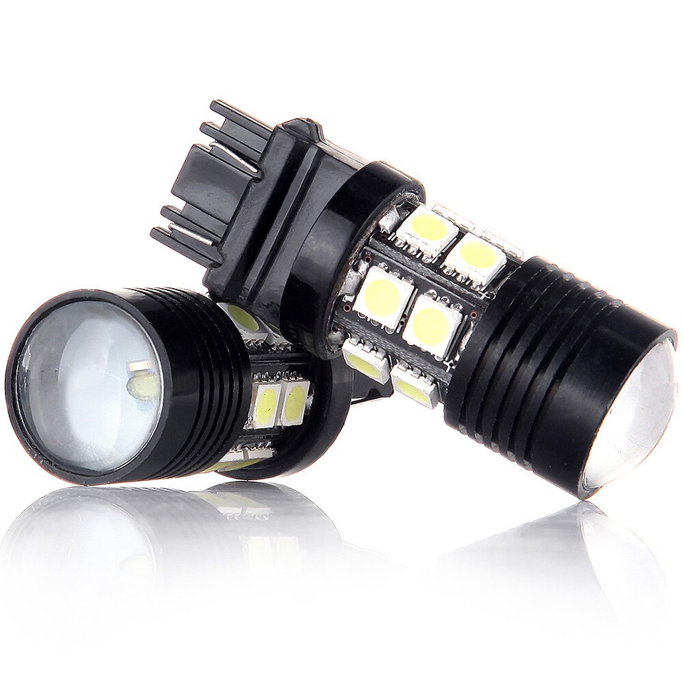 2pc 3157 4114 4157 LED DRL Driving Daytime Running Light Bulbs 12SMD ...