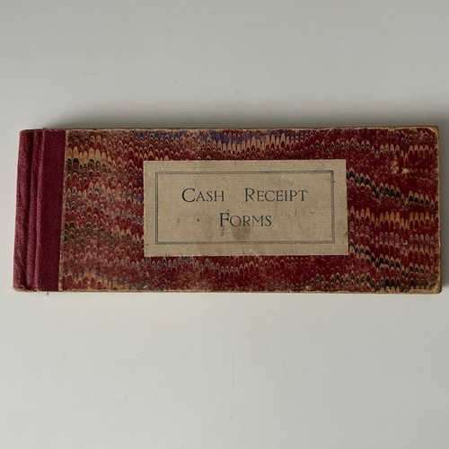 Cash Receipts Book with Stubs Permanently Bound 1940/50s | eBay