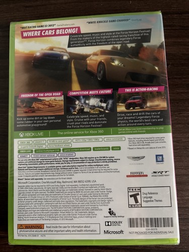 Forza Horizon XBOX 360 Not For Resale NFR Version Factory Sealed/ Mint ...