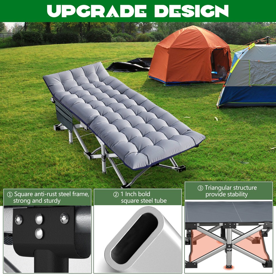 NAIZEA Adults Oversized / Standard Size Folding Sleeping Cot Bed ...