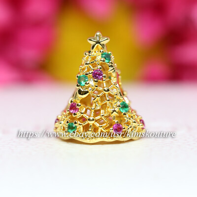 Authentic Pondora Glitter Christmas Tree Sterling Silver 769226C01 ...