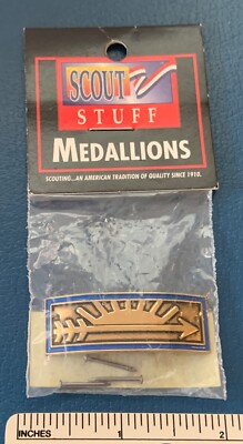 NOS Boy CUB SCOUT Arrow of Light Hiking Staff Shield MEDALLION Badge ...