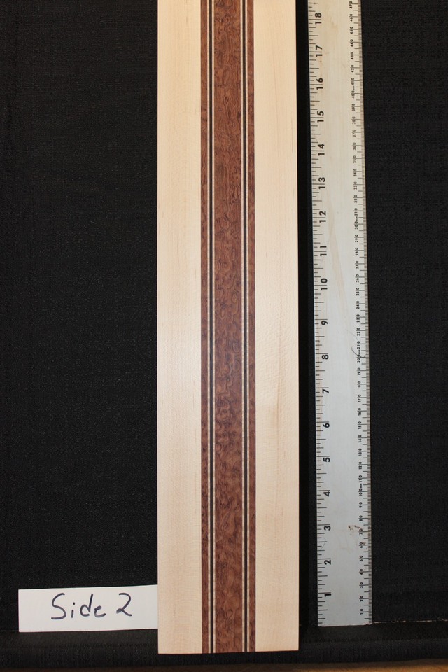 Pomelle bubinga, wenge, flame maple and hard maple guitar neck blank, 2" thick | eBay