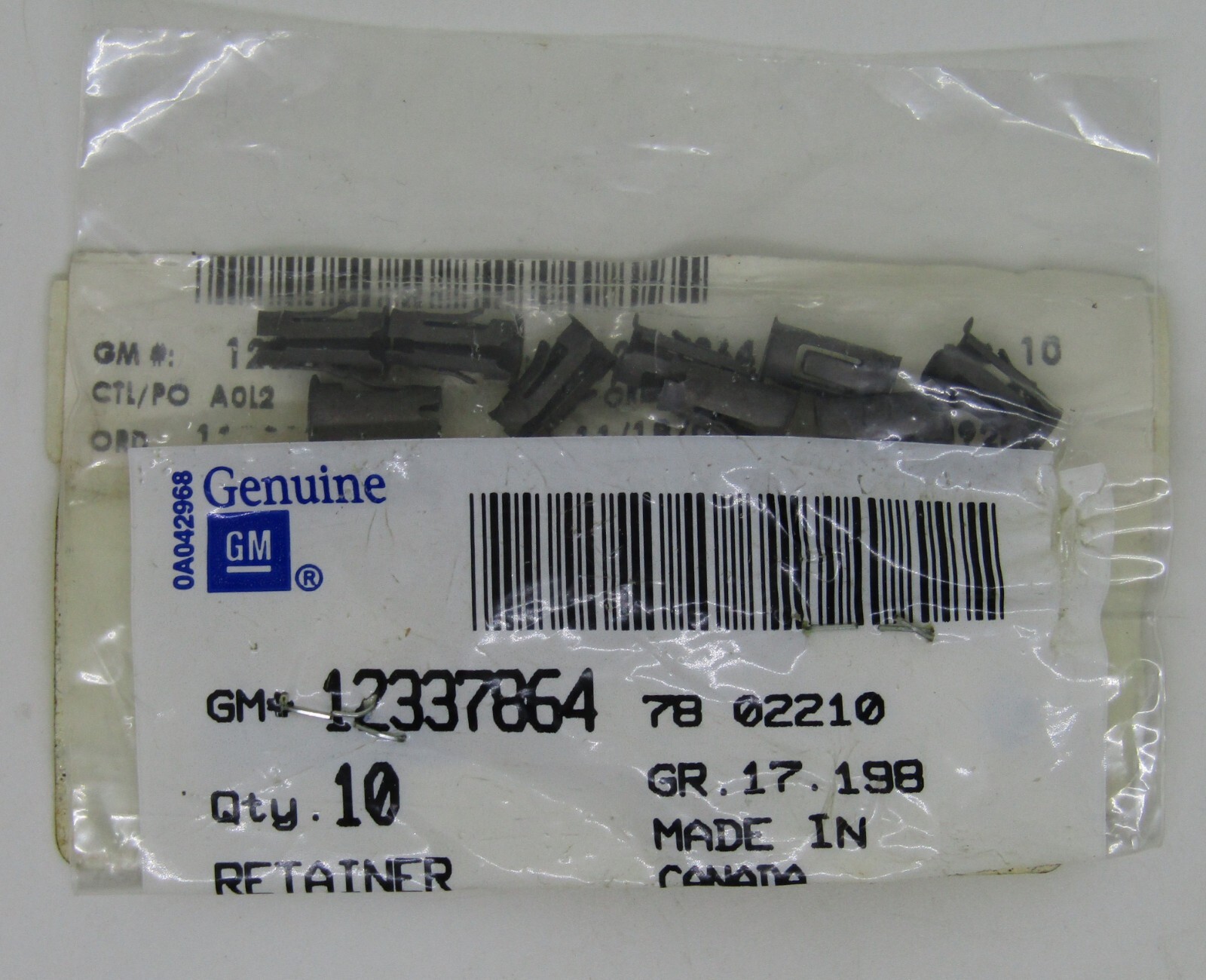 NEW GENUINE GM GENERAL MOTORS OEM RETAINER PART NO. 12337864 SOLD ...