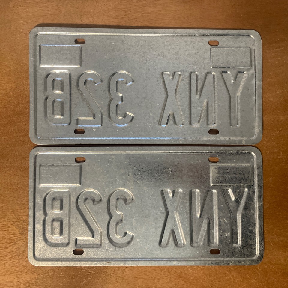 1990s Texas License Plate Pair # YNX-32B New Old Stock | eBay