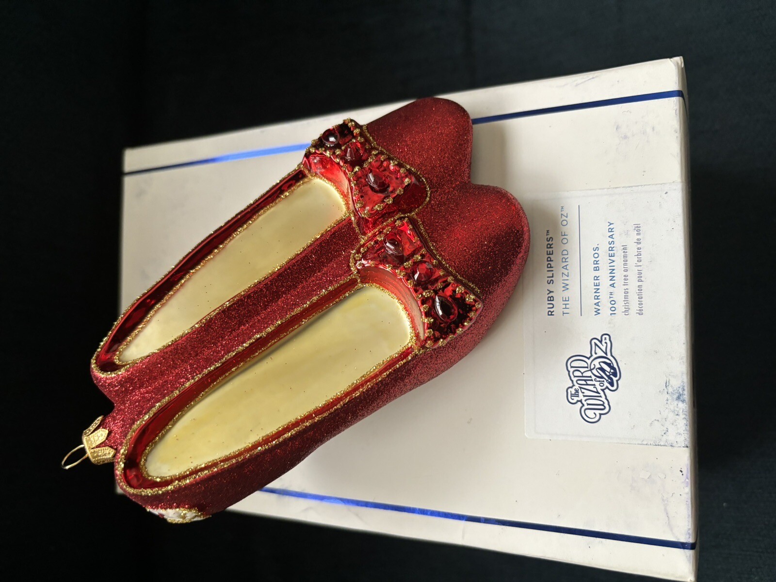 2023 HALLMARK Keepsake Glass RUBY SLIPPERS Ornament- Wizard Of Oz 85 ...