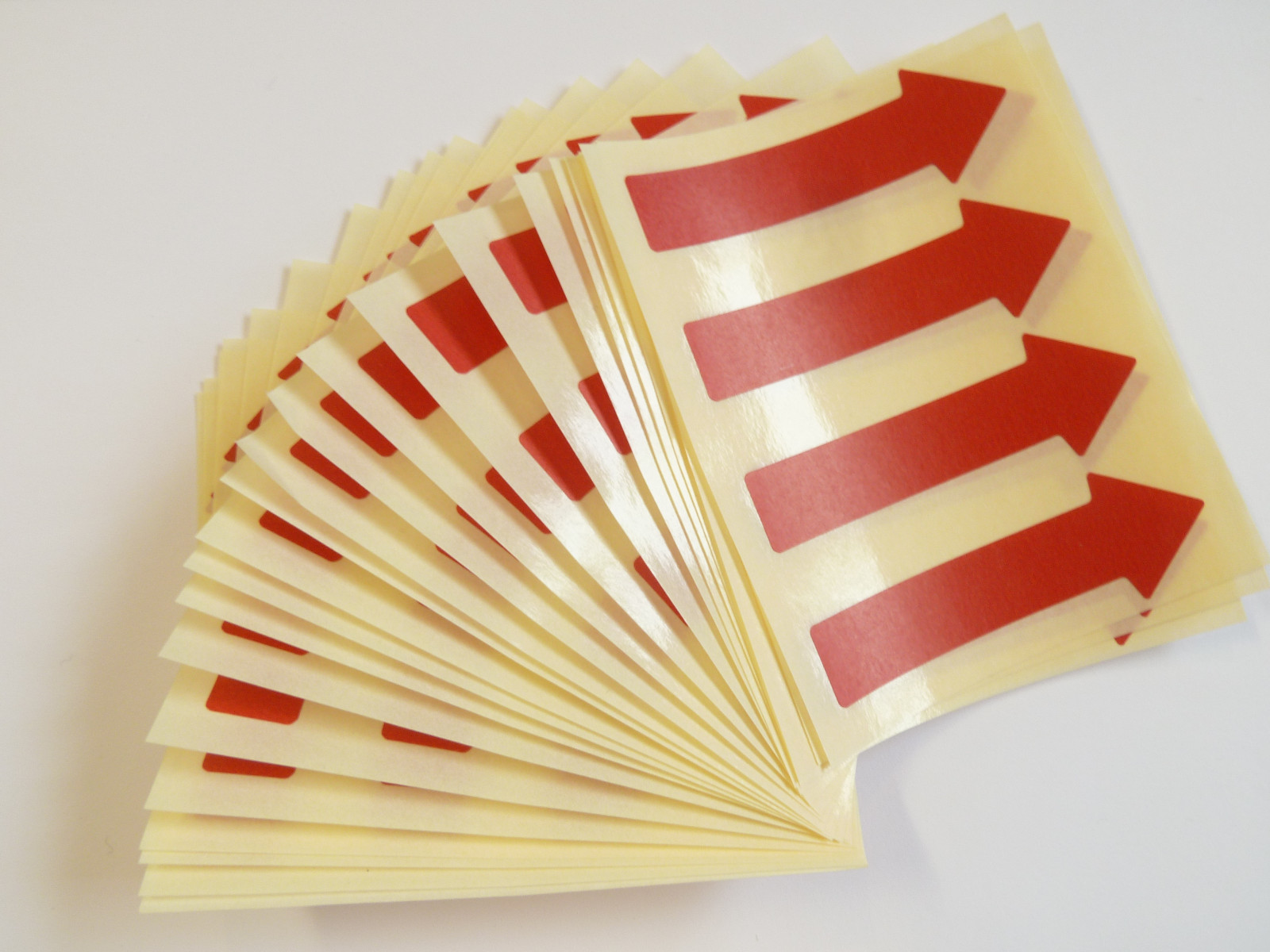 64x20mm Arrow Shape Removable Low Tack Stickers, Coloured Sticky Labels ...