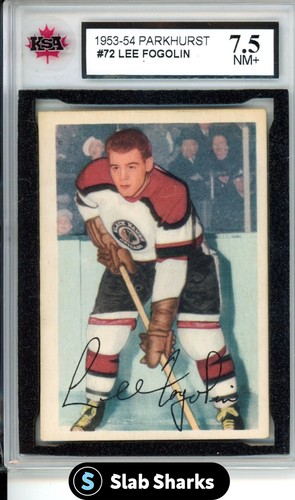 1953 PARKHURST HOCKEY #72 LEE FOGOLIN BLACK HAWKS KSA 7.5 | eBay