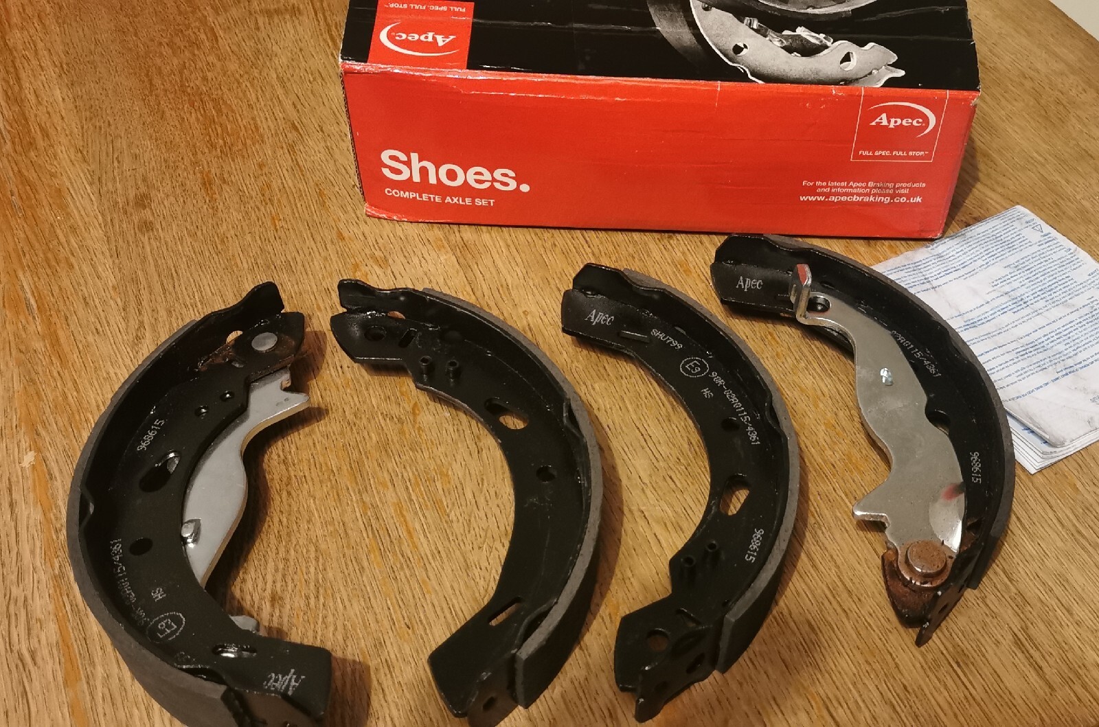 Apec SHU799 Brake Shoe Set for sale online | eBay