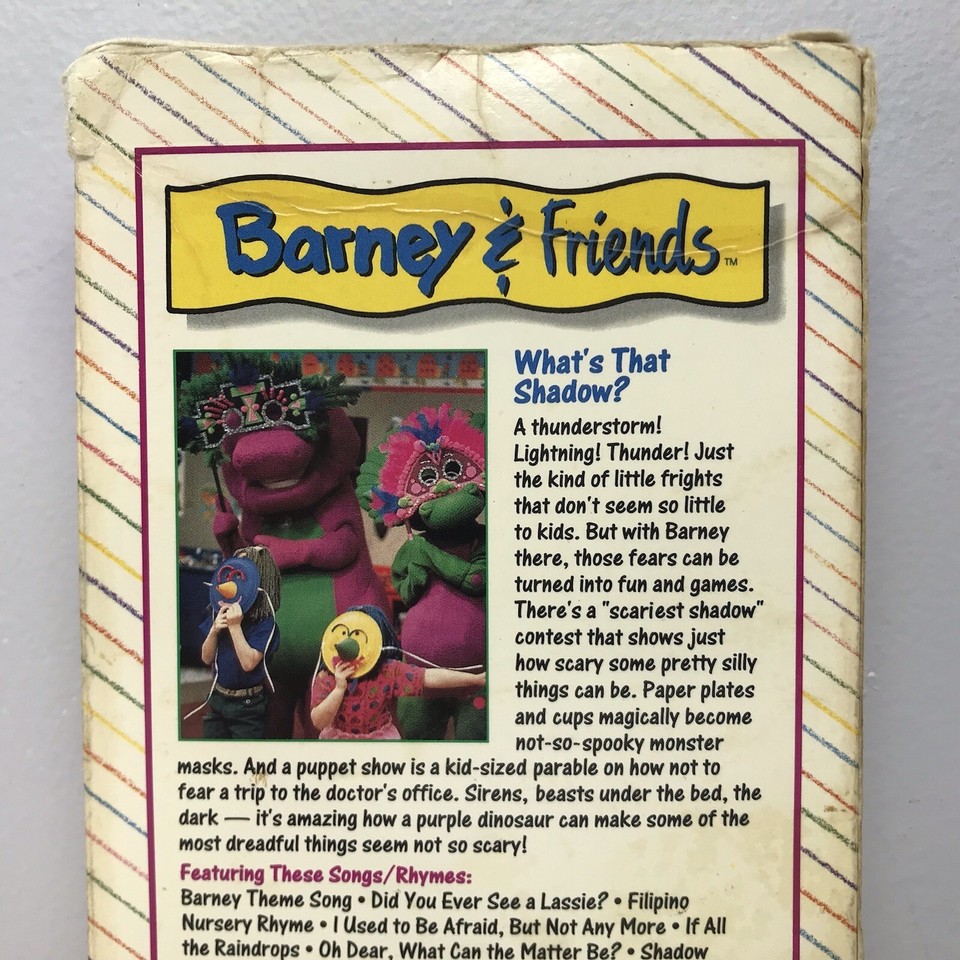 Barney Friends What’s That Shadow? VHS Video Tape Time Life Sing Along ...