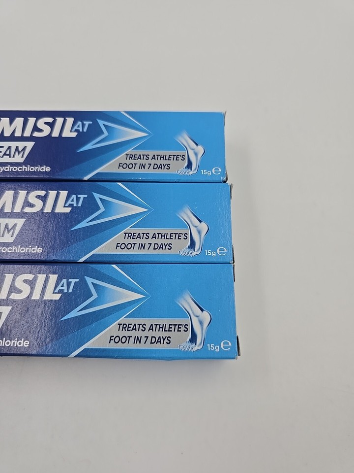 3 X Lamisil Athletes Foot 1% Cream Antifungal Infection Dhobie Itch ...