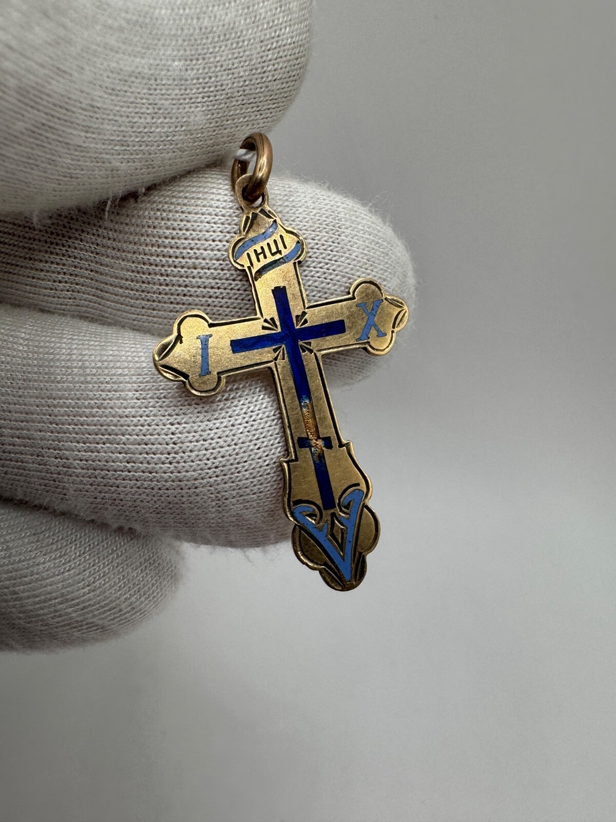 Original Old Gold Pectoral Cross Imperial Russia 56 1… - Gem