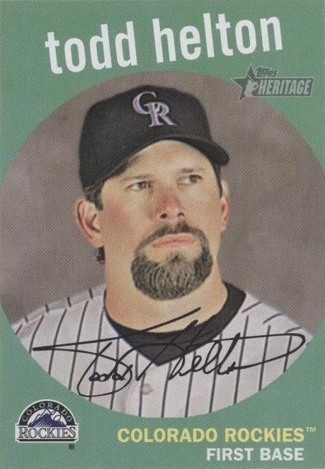 2008 Topps Heritage - Todd Helton #238 for sale online | eBay