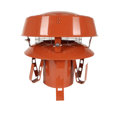 Hanging Cowl Anti Wind Terracotta Down Draught Rain Cap Flexible Flue ...