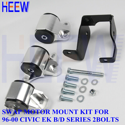 2 Bolts Motor Mounts Engine For Honda Civic 96-00 EK D16 B16 B18 B ...