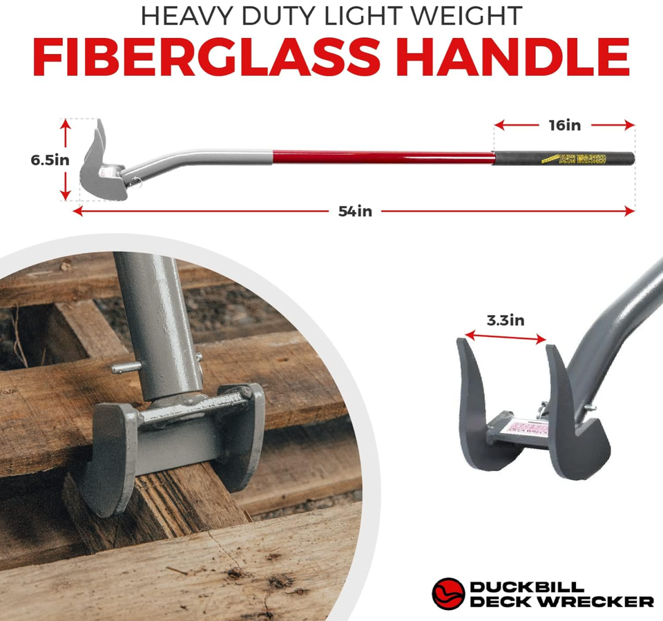 Duckbill Deck Wrecker - The Original Deck Wrecker Deck Board Removal ...