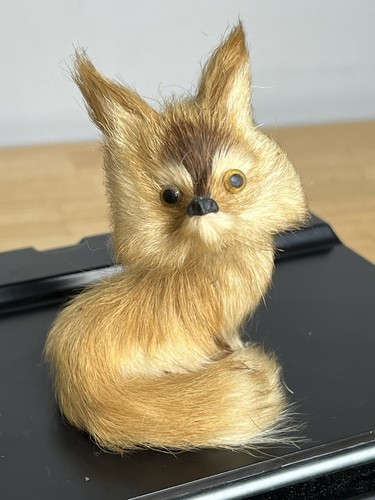 VTG Fox Real Rabbit Fur, Genuine Soft Fur Figure Collectible Animal ...