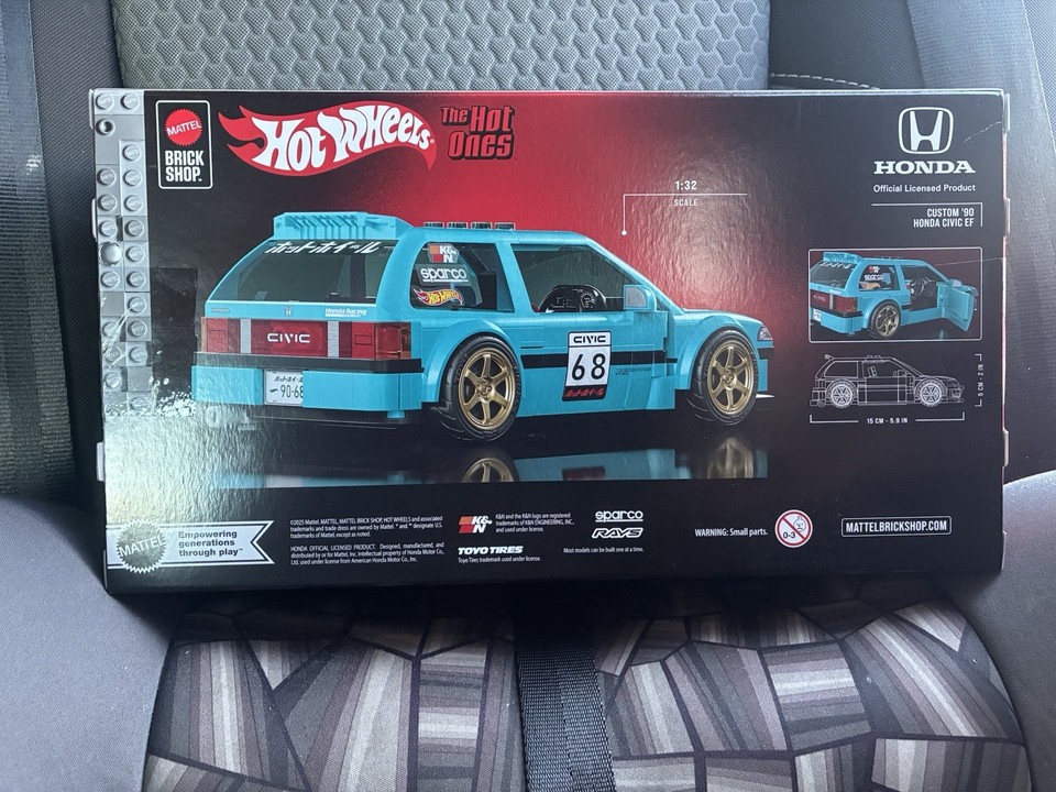 Mattel Brick Shop Custom '90 Honda Civic EF Hot Wheels | eBay
