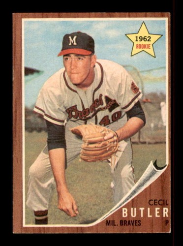 1962 Topps #239 Cecil Butler VG/VGEX RC Rookie Braves 565878 | eBay