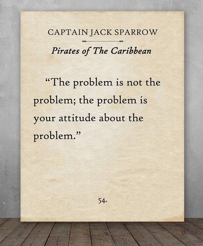 Poster - Captain Jack Sparrow -Not The Problem -Choose Unframed Poster ...