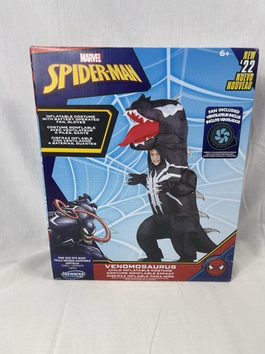 Jazwares Marvel SPIDER-MAN Venomosaurus Venom Child Inflatable Costume ...