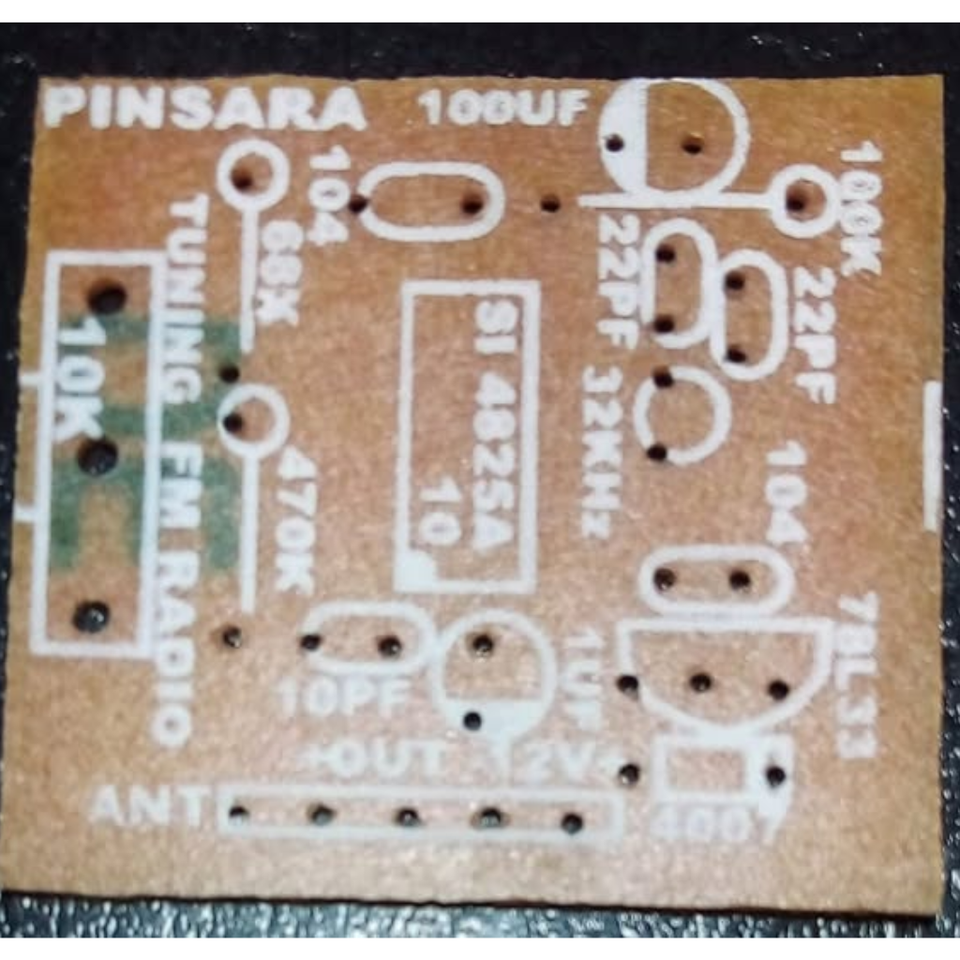 SI4825A10 IC Mono FM Radio Receiver Parts DIY Kit PCB 88-108MHz Student ...