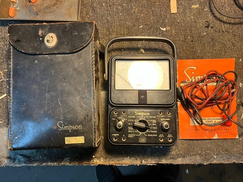 Vtg Simpson 260 Series 4 Analog Volt Ohm Meter Milliammeter Multimeter ...