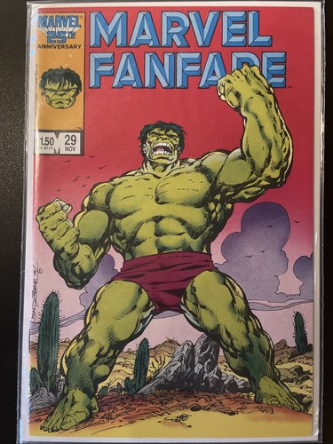 Marvel Fanfare #29 (Marvel 1986) John Byrne Splash Page Incredible Hulk ...