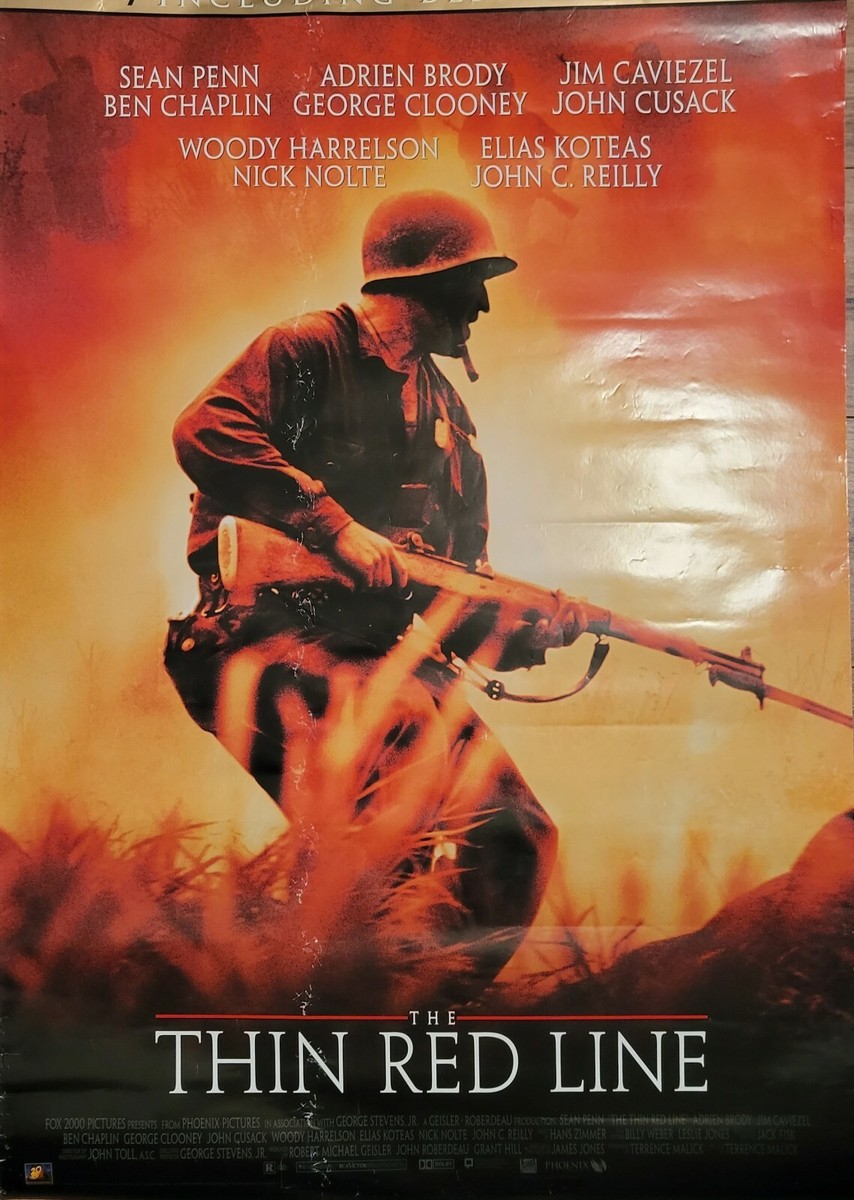 The Thin Red Line Poster The Thin Red Line. Antique Print Map Room