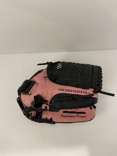Rawlings Pink Glove Player Series 10.5" Youth RHT Black Baseball Ages 5 ...