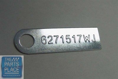 1971-72 Pontiac Firebird M-21 Muncie Transmission Tag 6271517WJ | eBay