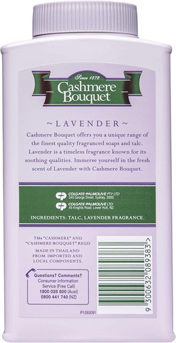 Cashmere Bouquet Talcum Powder 250g Lavender Scent Soothing Qualities ...