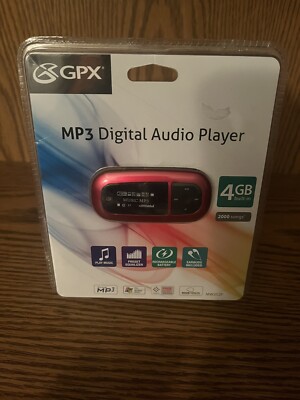 GPX MW352B 4GB MP3 Digital Audio Player - Red | eBay