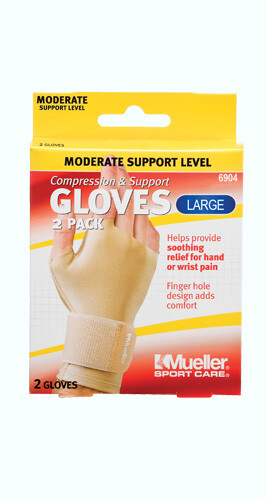 Mueller Compression & Support Gloves, Pair | eBay